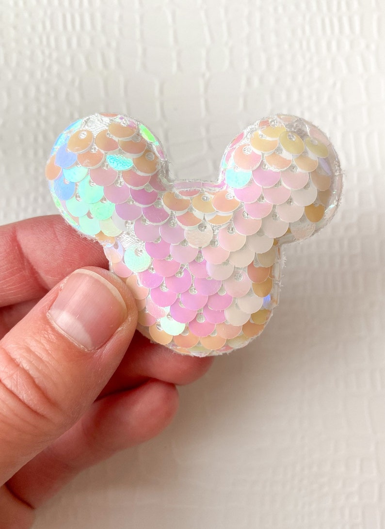 Mickey Mouse Hair Clips Sequin Mickey Clips Toddler Disney Hair Clips ...