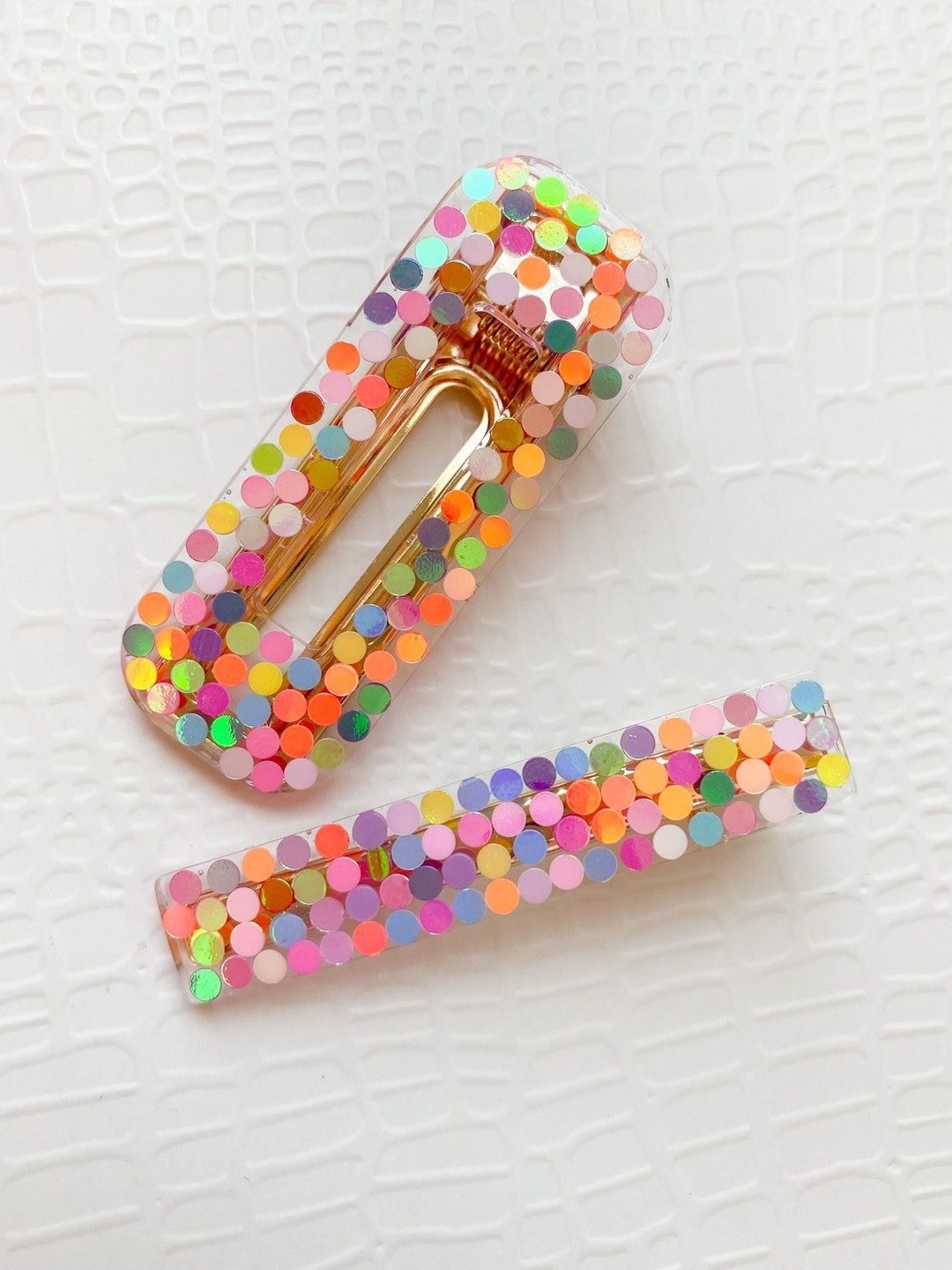 Paint Palette Resin Clips - Barettes for Women - Etsy