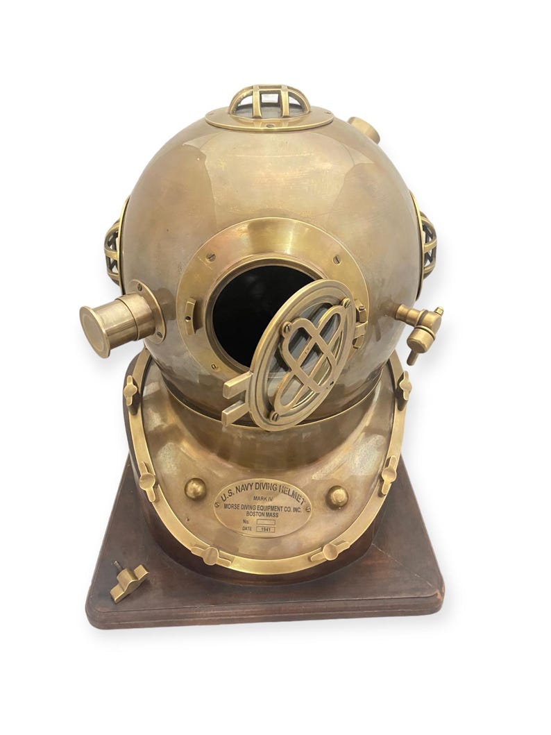 Brass Diving Helmets Shiny or Antique Finish Nautical Decor & Unique ...