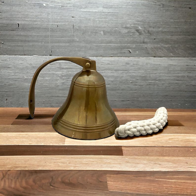 Vintage Brass Ship Bell Nautical Home Decor for Holidays Authentic ...