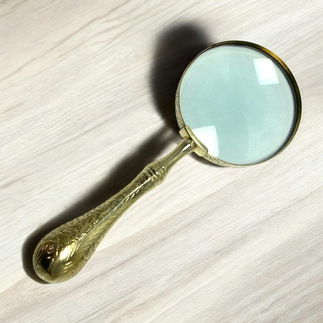 Vintage-style Magnifying Glass With Elegant Handle | Unique Gift ...