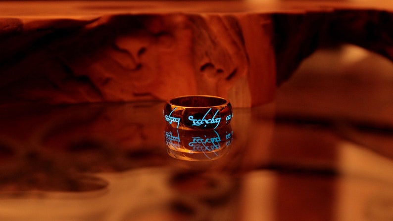 Elvish Ring Glow in the Dark / Gold/ Silver Friends Ring - Etsy