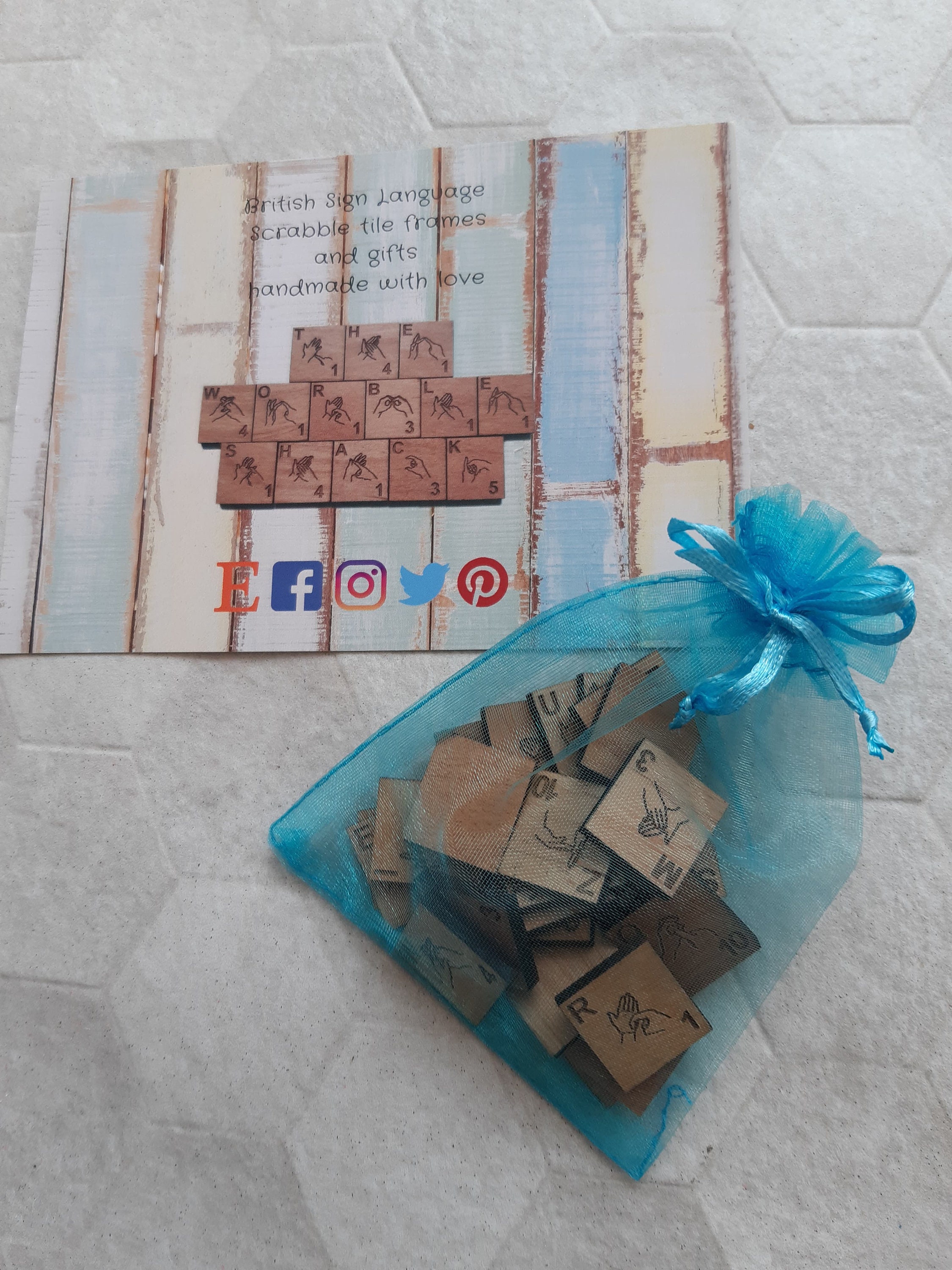 British Sign Language Scrabble Tiles Alphabet - Etsy UK