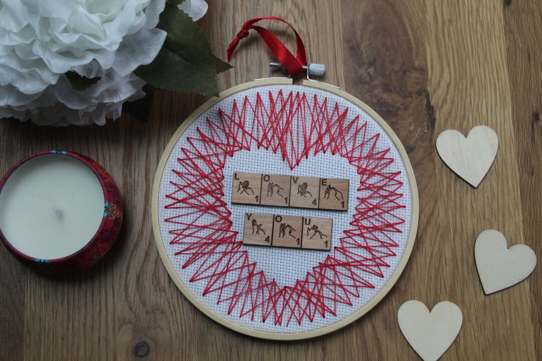 British Sign Language 'love You' Hoop - Etsy