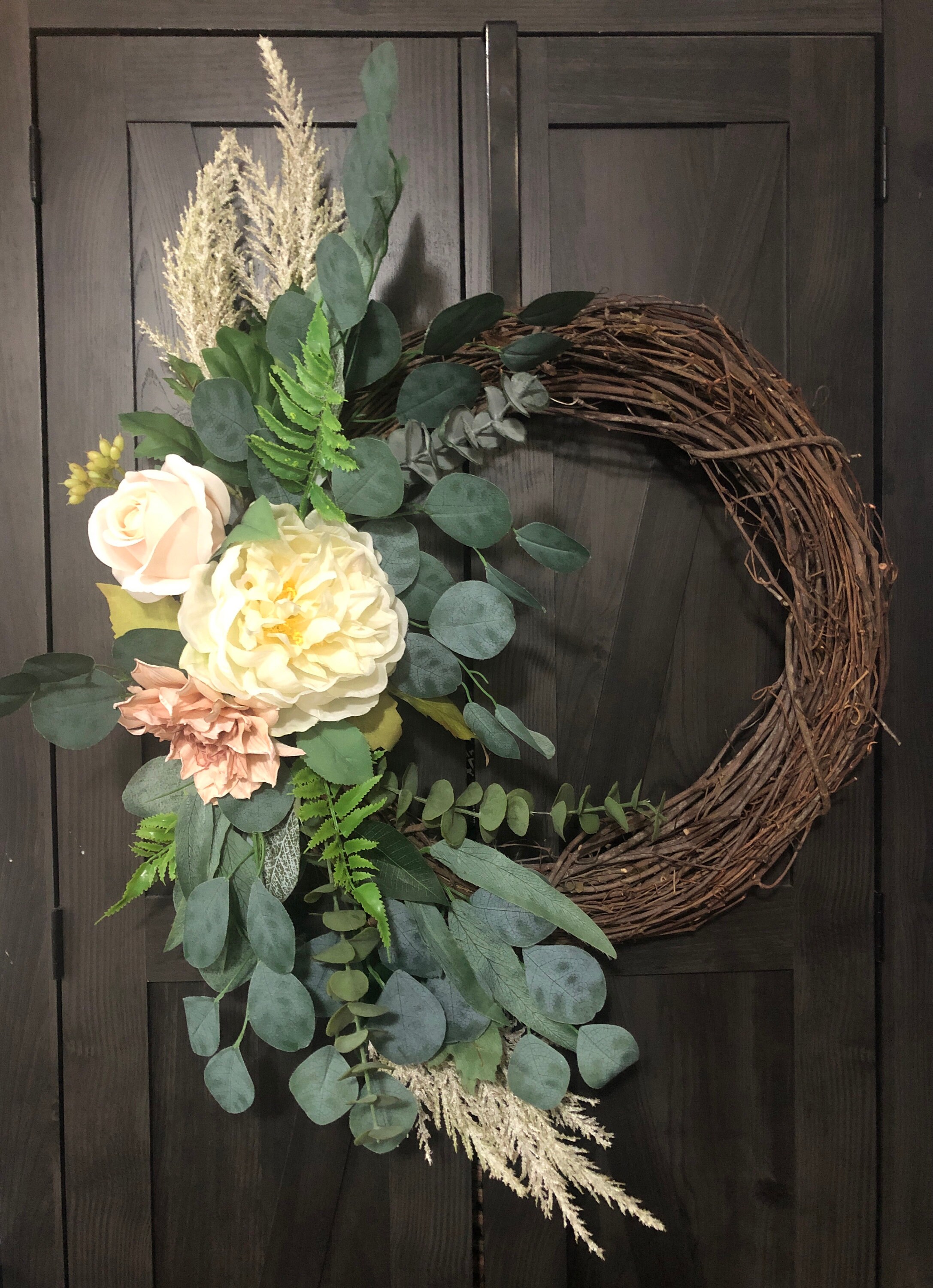 Boho Wreath Minimalist Wreath Everyday Wreath | Etsy