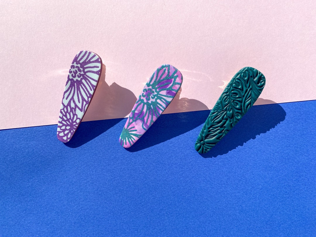 Mixed Colourful Hair Clips, Floral Hair Barrettes With Alligator Clasp ...