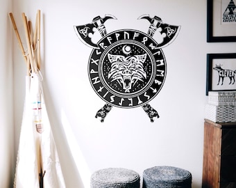 Viking Fenrir Decal - Etsy
