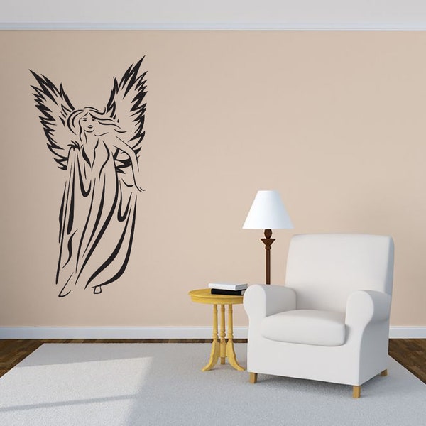 Angel Wall Decal - Etsy