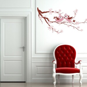 Birds Tree Branch Floral Car Wall Sticker Vinyl Decal Mural - Etsy