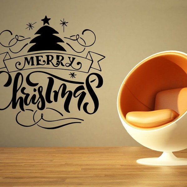 Christmas Wall Decals Removable - Etsy