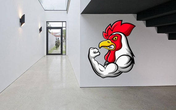 Rooster Fitness Muscle Gym Sport Workout Logo Sign Emblem Car | Etsy