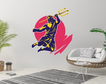 Poseidon Sticker - Etsy