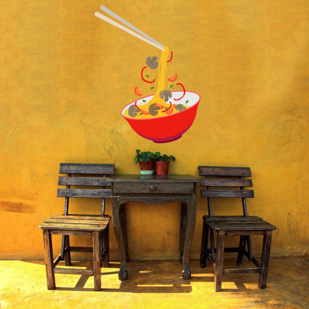 Chinese Food Restaurant Logo Emblem Sign Car Wall Sticker Vinyl Decal ...