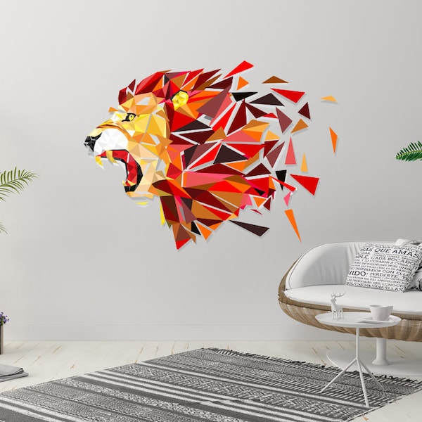 Geometric Wall Decal - Etsy