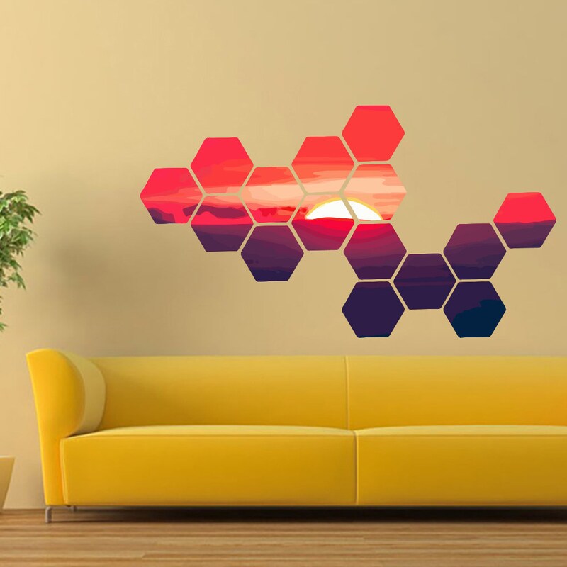 Sunset Wall Decal - Etsy
