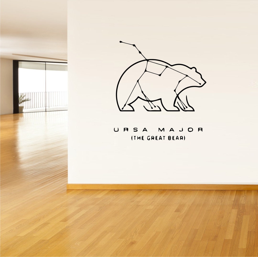 Ursa Major Stars Wall Art the Great Bear Constellation Wall Decoration ...
