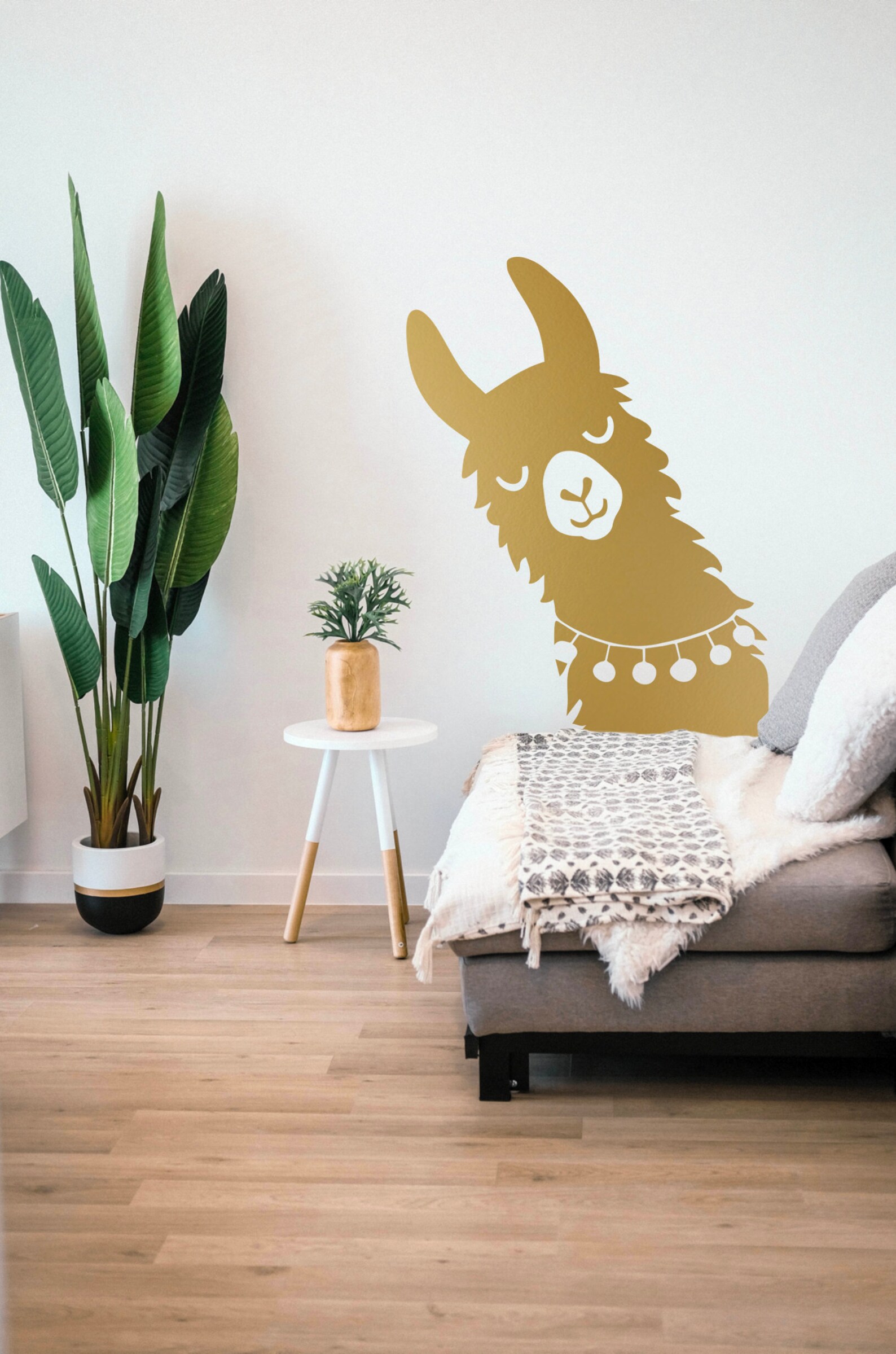 Llama Alpaca Cute Animal Nursery Kids Room Large Wall Art - Etsy