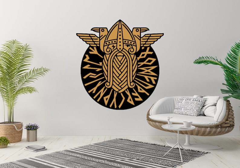 Odin God Scandinavian Norse Mythology Car Wall Sticker Vinyl - Etsy