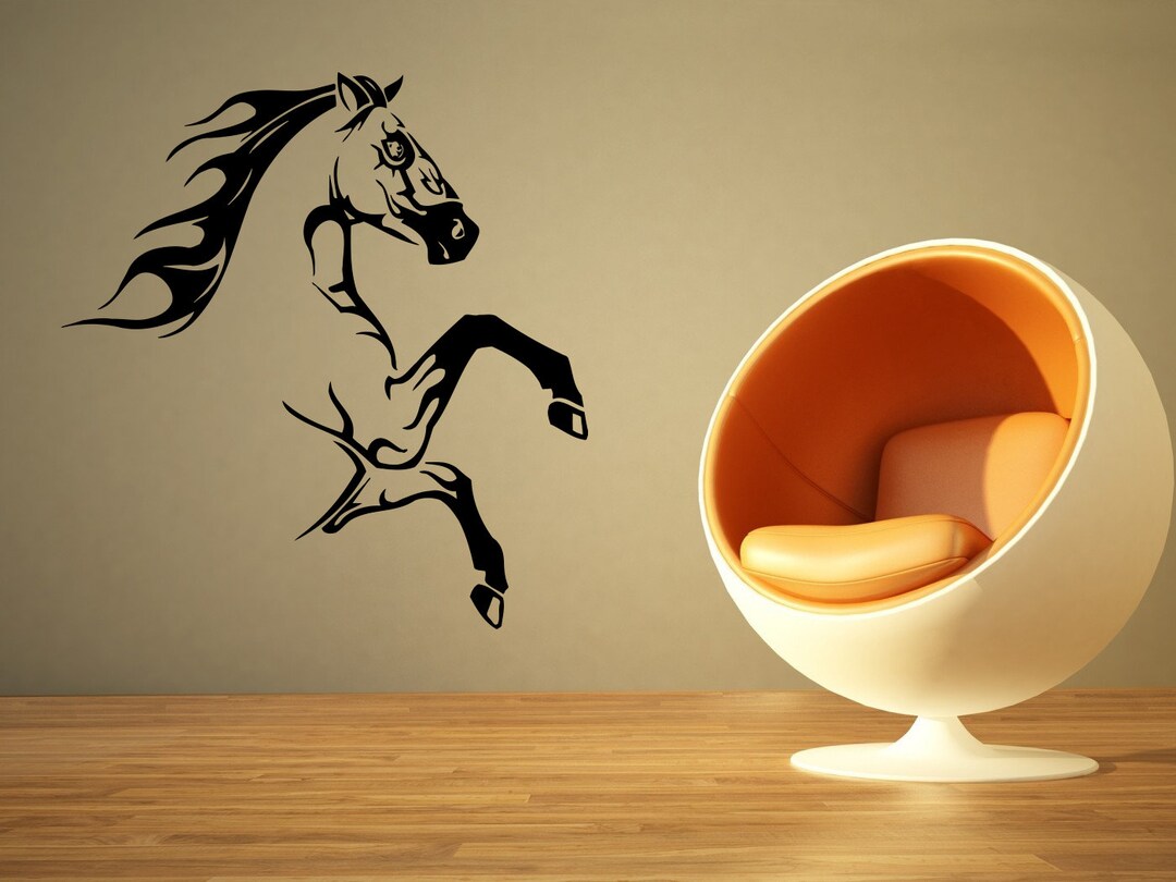 Horse Animal Stallion Steed Wall Sticker Vinyl Decal Mural Art Decor ...