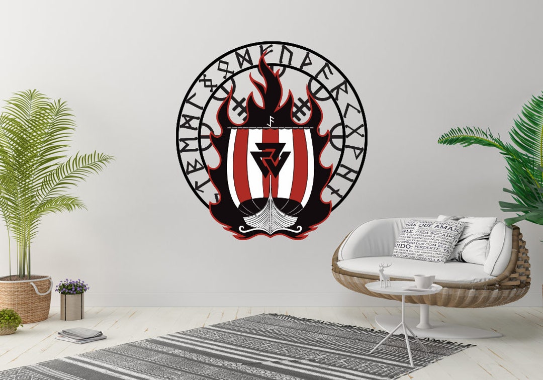 Warship Scandinavian Norse Mythology Car Wall Sticker Vinyl Decal Mural ...
