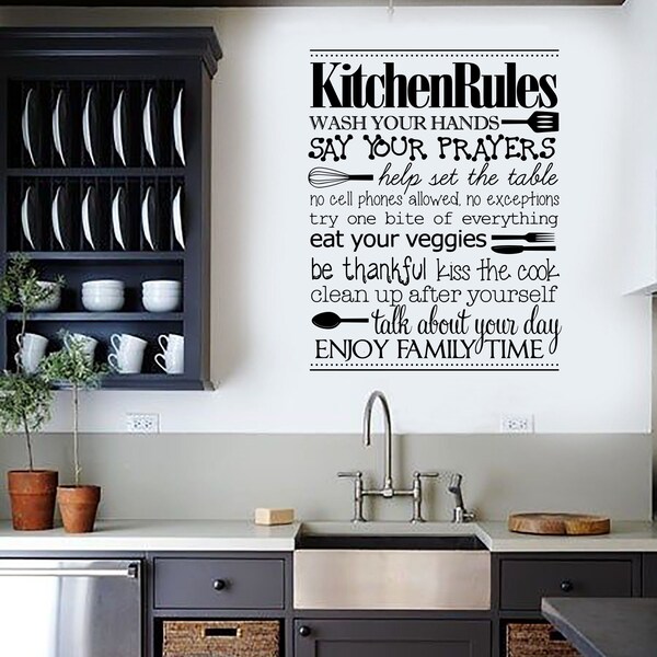 Family Rules Decal - Etsy