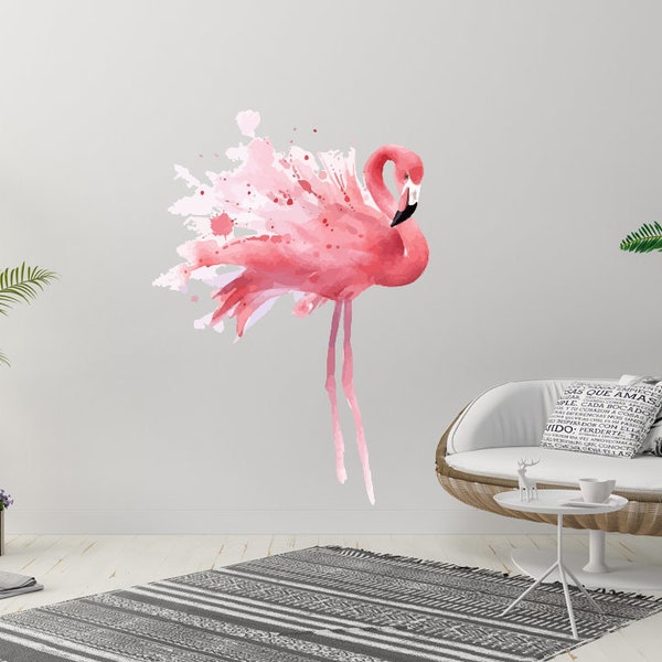 Flamingo Wall Decal - Etsy