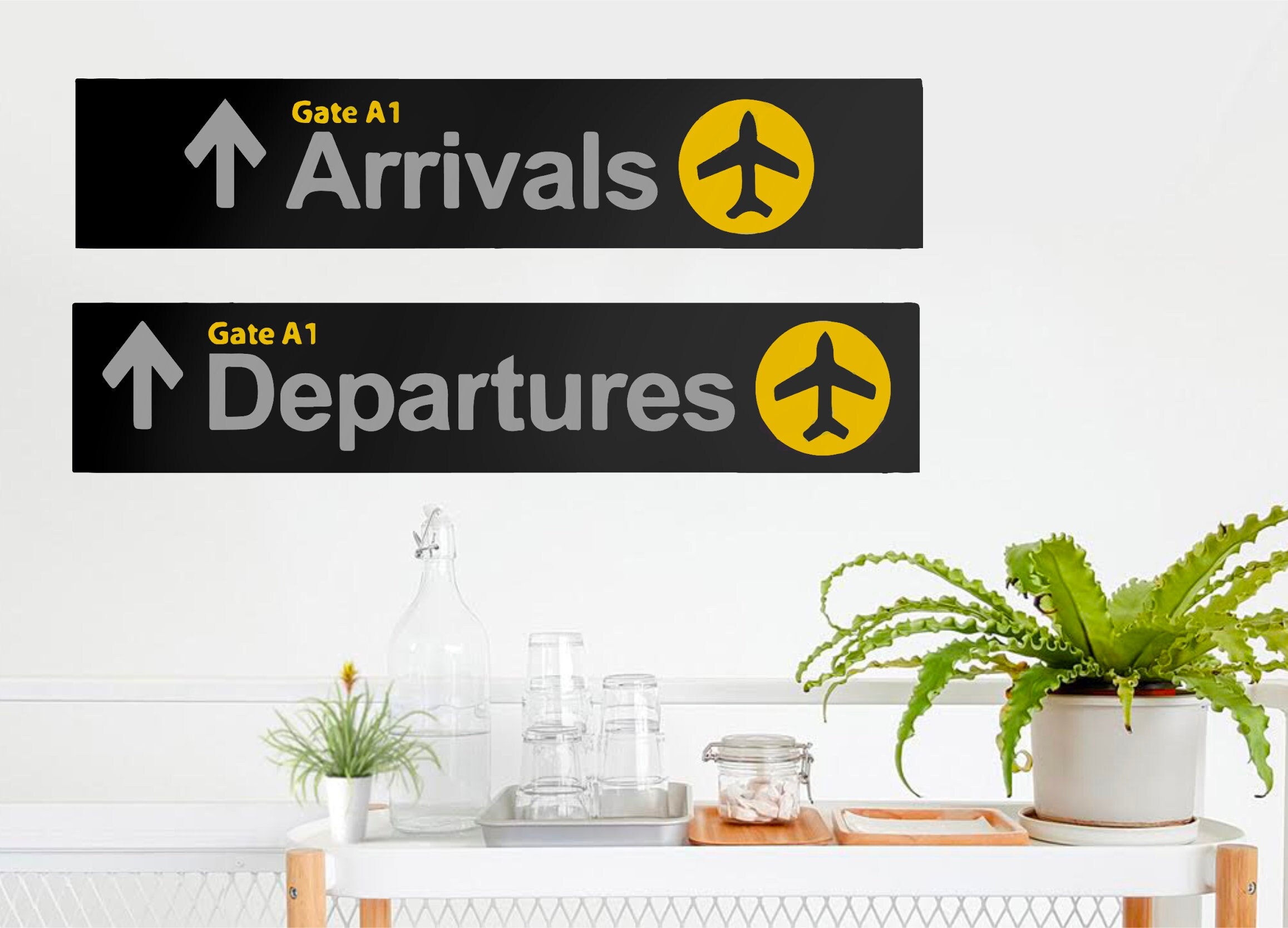 Airport Arrival Signs