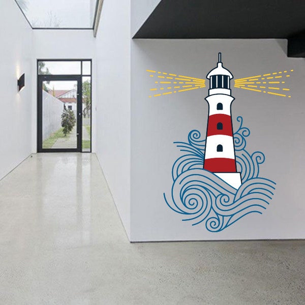 Lighthouse Wall Decal - Etsy