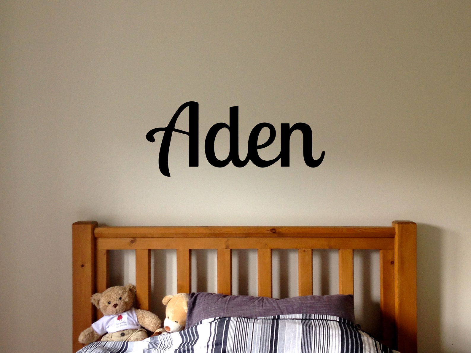 Aden Boy Name Nursery Kids Room Wall Sticker Vinyl Decal Mural - Etsy