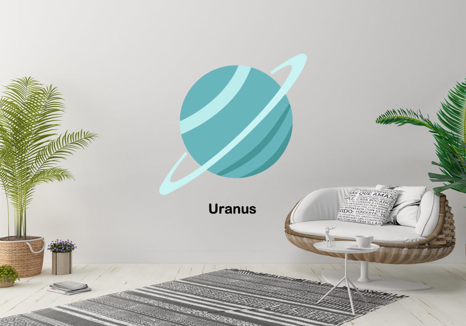 Uranus Planet Space Car Wall Sticker Vinyl Decal Mural Art - Etsy