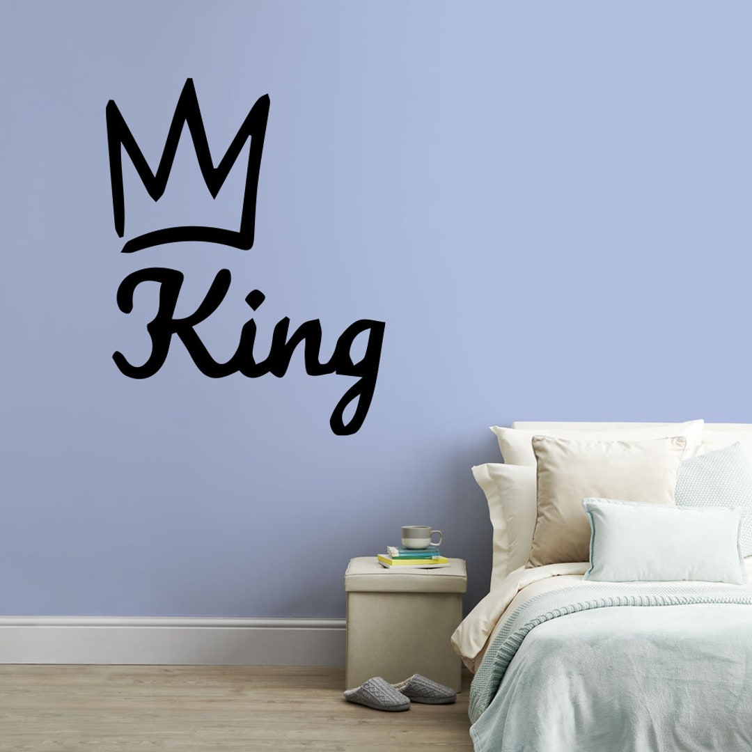 King Crown Wall Sticker Vinyl Car Decal Mural Art Decor LP9803 - Etsy