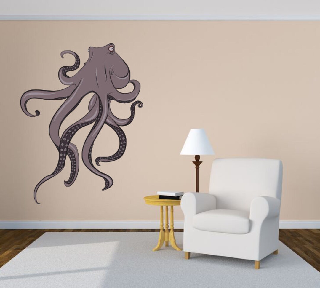 Octopus Water Animal Tentacles Car Wall Sticker Vinyl Decal Mural Art ...