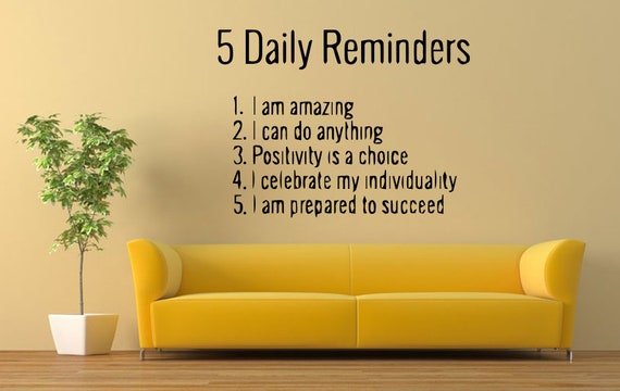 5 Daily Reminders I Am Amazing I Can Do Anything Positivity Is | Etsy