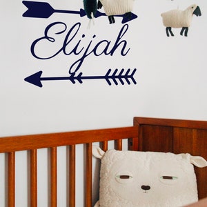 Elijah Boy Name Arrows Wall Sign Nursery Decoration Kids Room - Etsy
