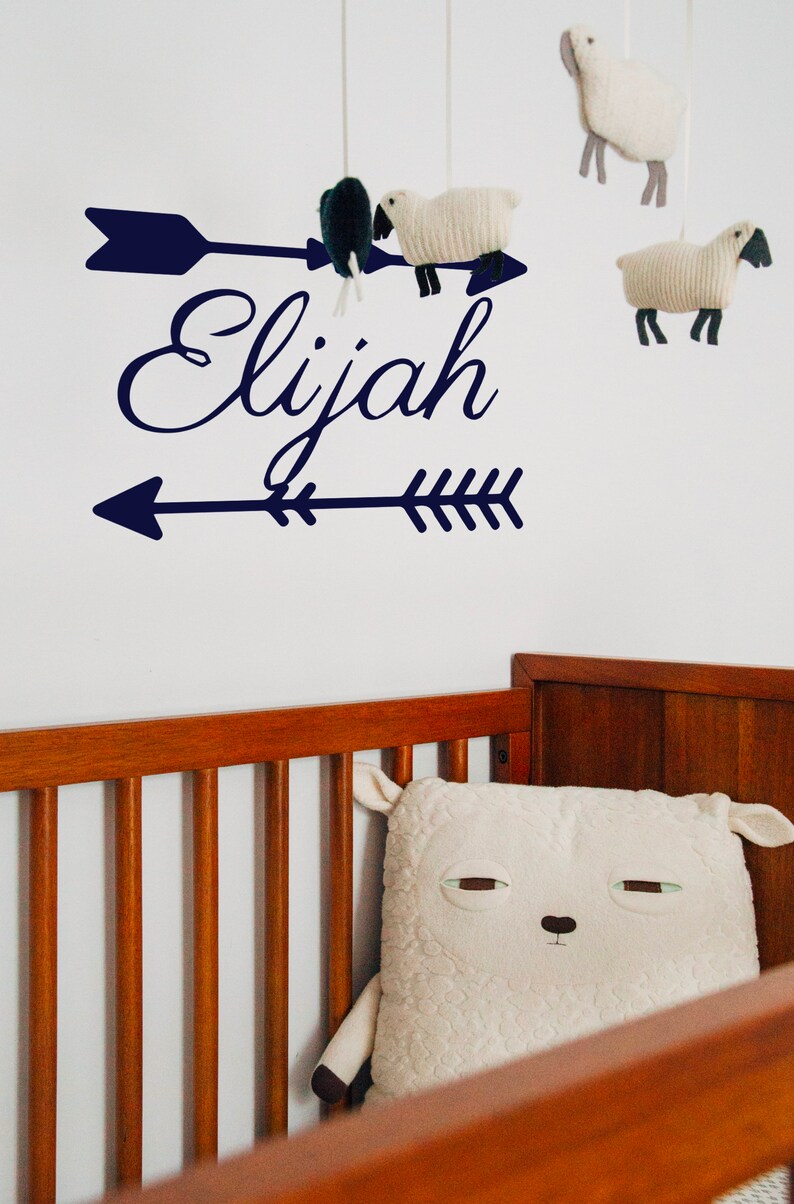 Elijah Boy Name Arrows Wall Sign Nursery Decoration Kids Room | Etsy