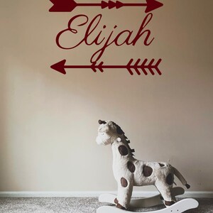 Elijah Boy Name Arrows Wall Sign Nursery Decoration Kids Room - Etsy