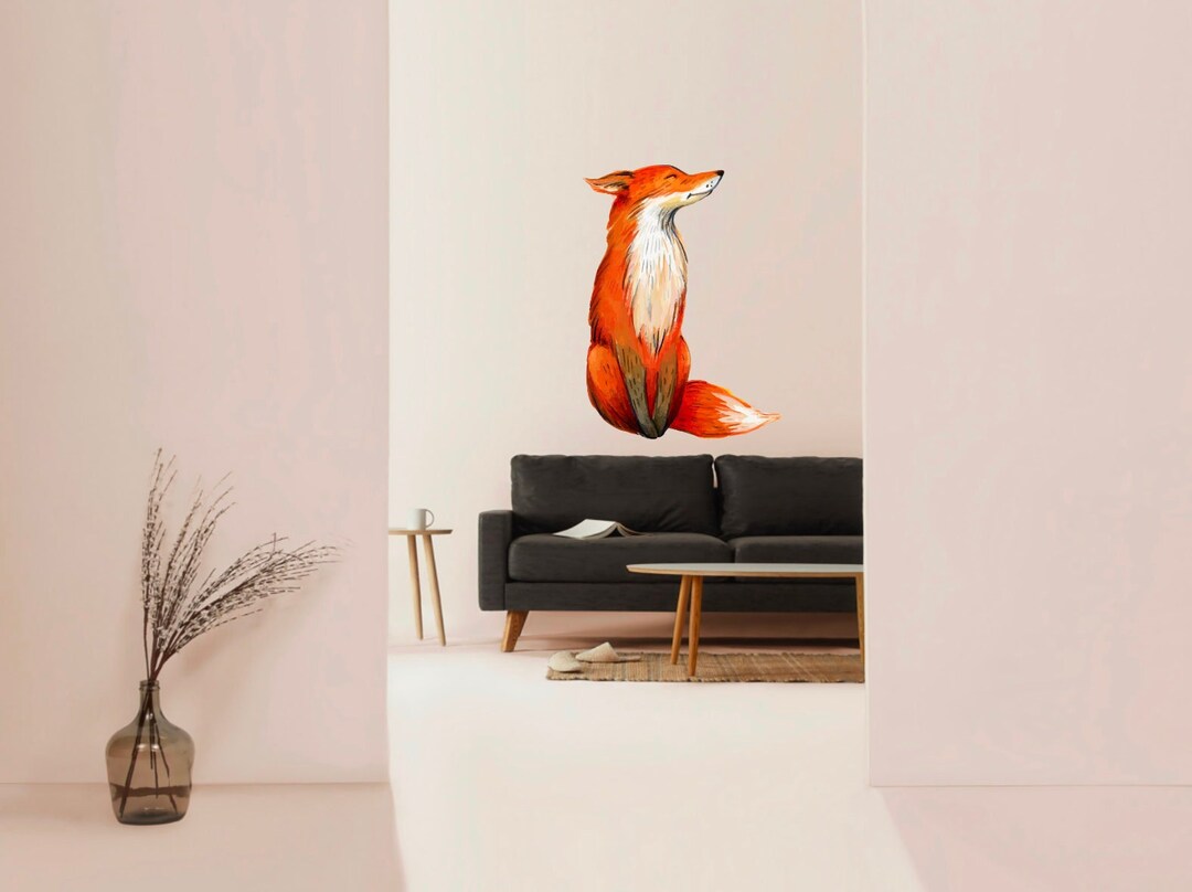 Woodland Fox Wall Decoration Forest Wild Animal Lover Gift Nursery ...