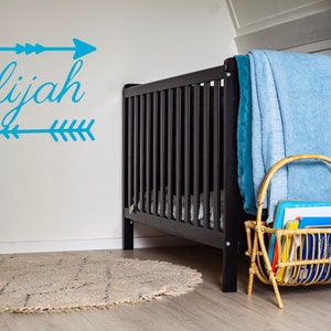 Elijah Boy Name Arrows Wall Sign Nursery Decoration Kids Room - Etsy
