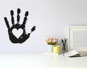 Hand Print Decal - Etsy