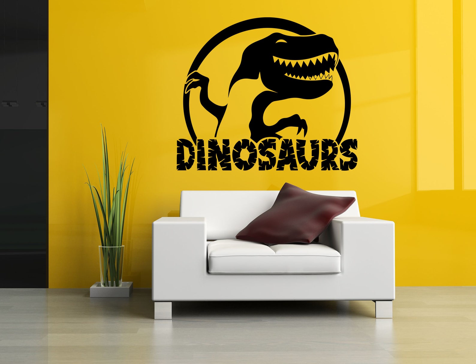 Dinosaur Wall Decor Removable Dino Sign T-rex Animal Wall - Etsy