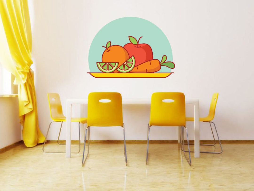 Healthy Food Fresh Restaurant Logo Emblem Sign Car Wall - Etsy