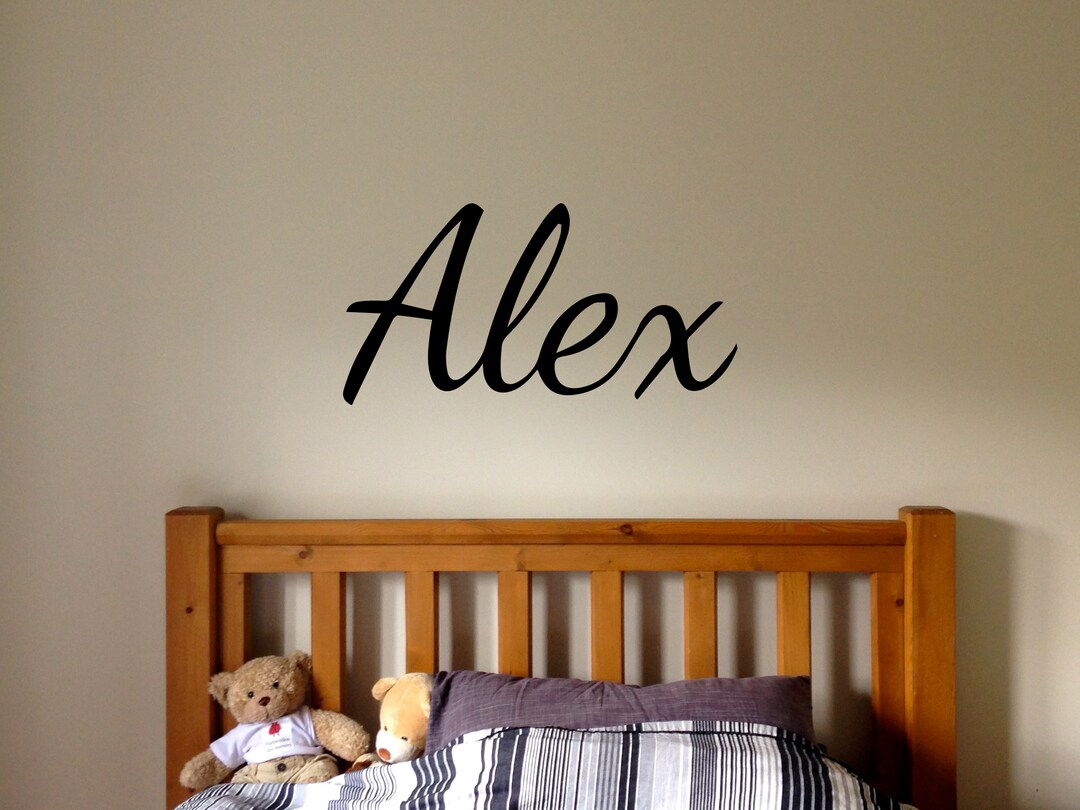 Alex Boy Name Nursery Kids Room Wall Sticker Vinyl Decal Mural - Etsy