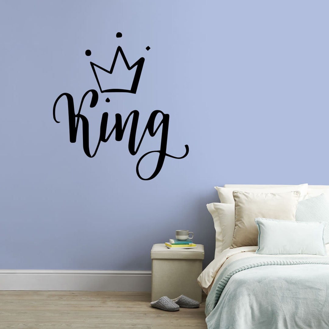 King Crown Wall Sticker Vinyl Car Decal Mural Art Decor LP9800 - Etsy