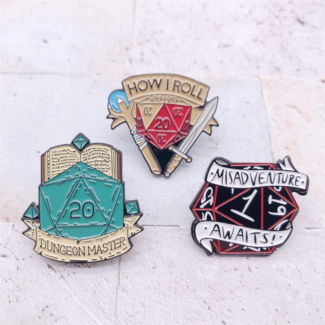 Dungeons And Dragons Pin-DND Enamel Pin-DND Pin-Anime Enamel | Etsy