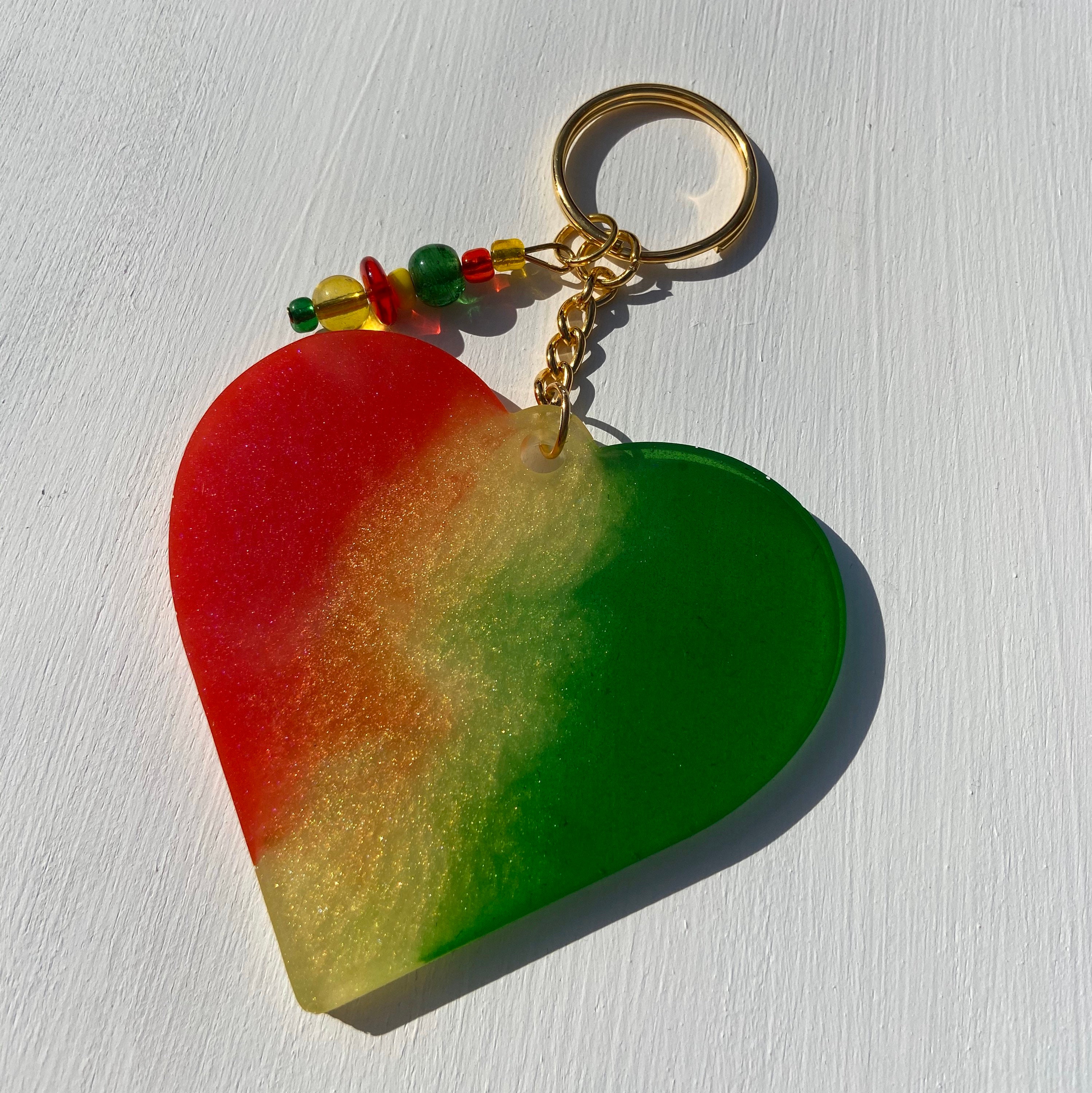 Beaded Rasta Keychains - Etsy