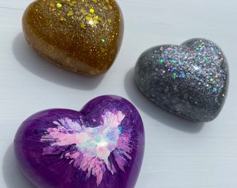Heart Resin - Etsy