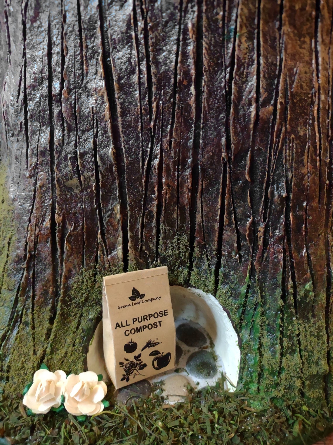 Made to Order: Beautiful Fairy Tree House Tree Stump Night Light ...