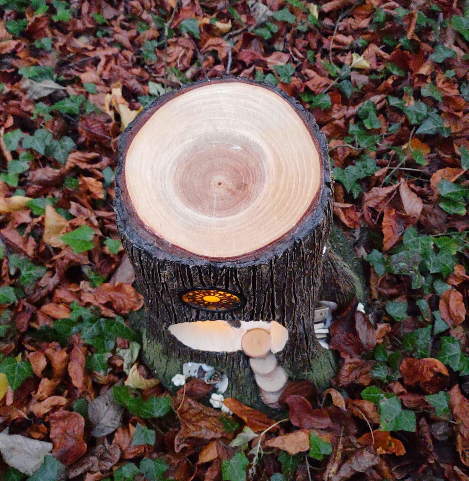 Made to Order: Beautiful Fairy Tree House Tree Stump Night Light ...