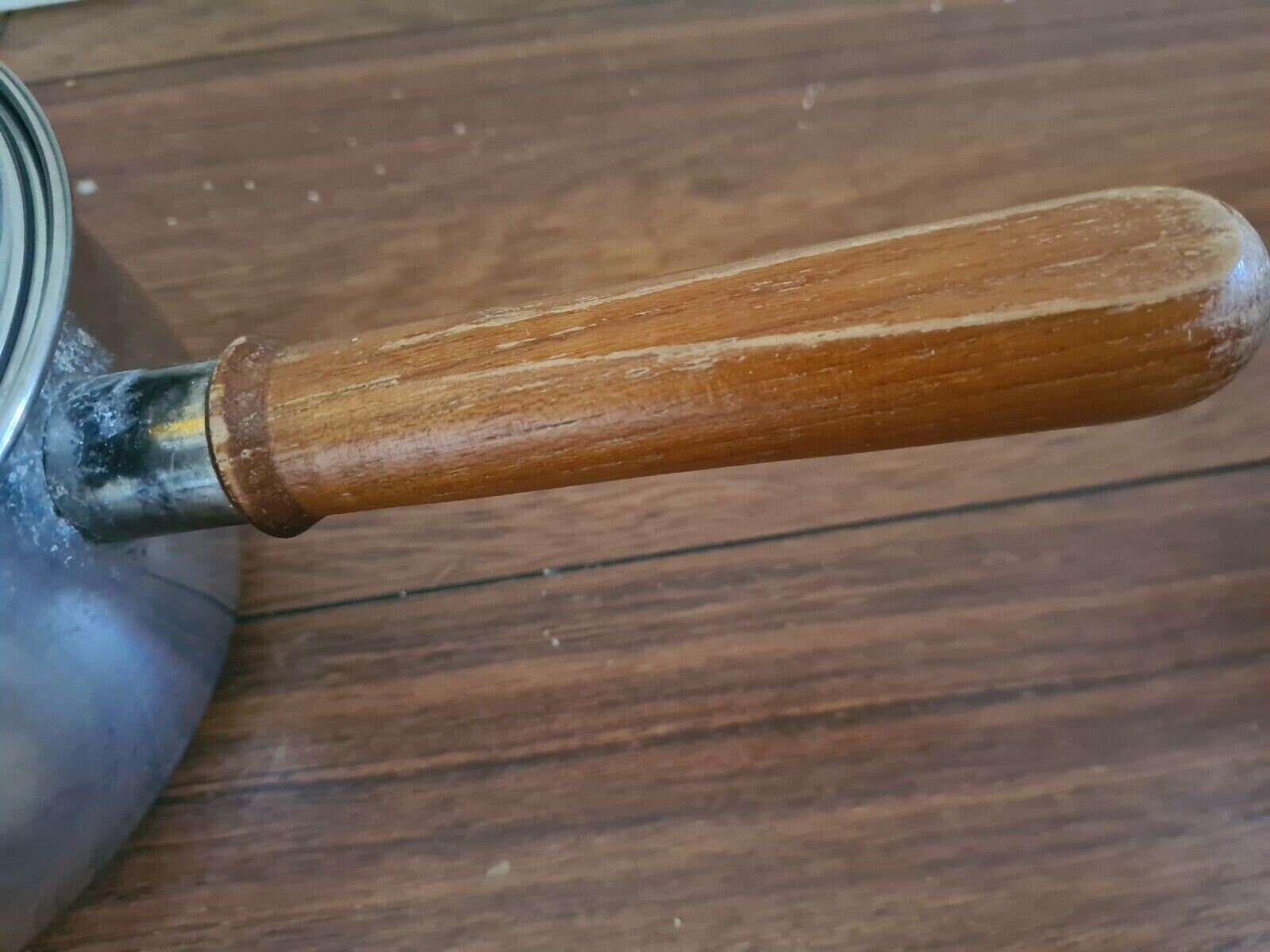 Vintage Copper Bottom Wooden Teak Handle Prestige Lifetime Saucepan 6 ...