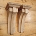 Rustic, Capped Solid Oak Corbel Set - Etsy